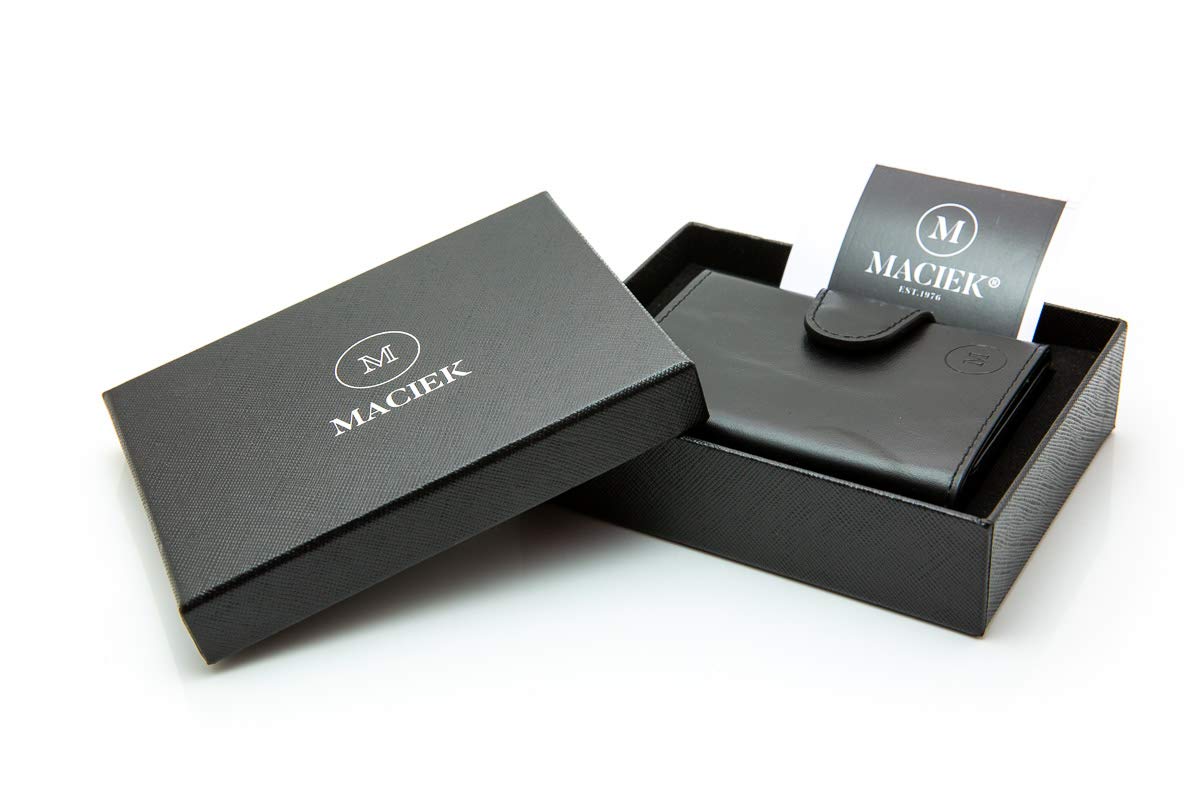 Maciek Le Big Boss RFID Wallet and Card Holder Genuine Leather - Minimalist - RFID Blocking - Men's RFID Wallet - Women's RFID Wallet