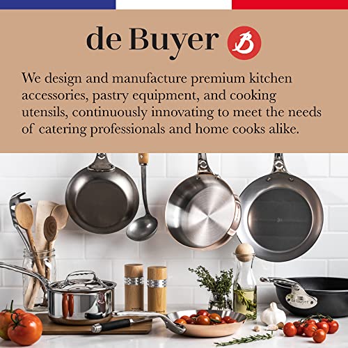 De Buyer CHOC Nonstick Crepe & Tortilla Pan - 10.25” - Ideal for Making & Reheating Crepes, Tortillas & Pancakes - 5-Layer PTFE Coating - Made in France