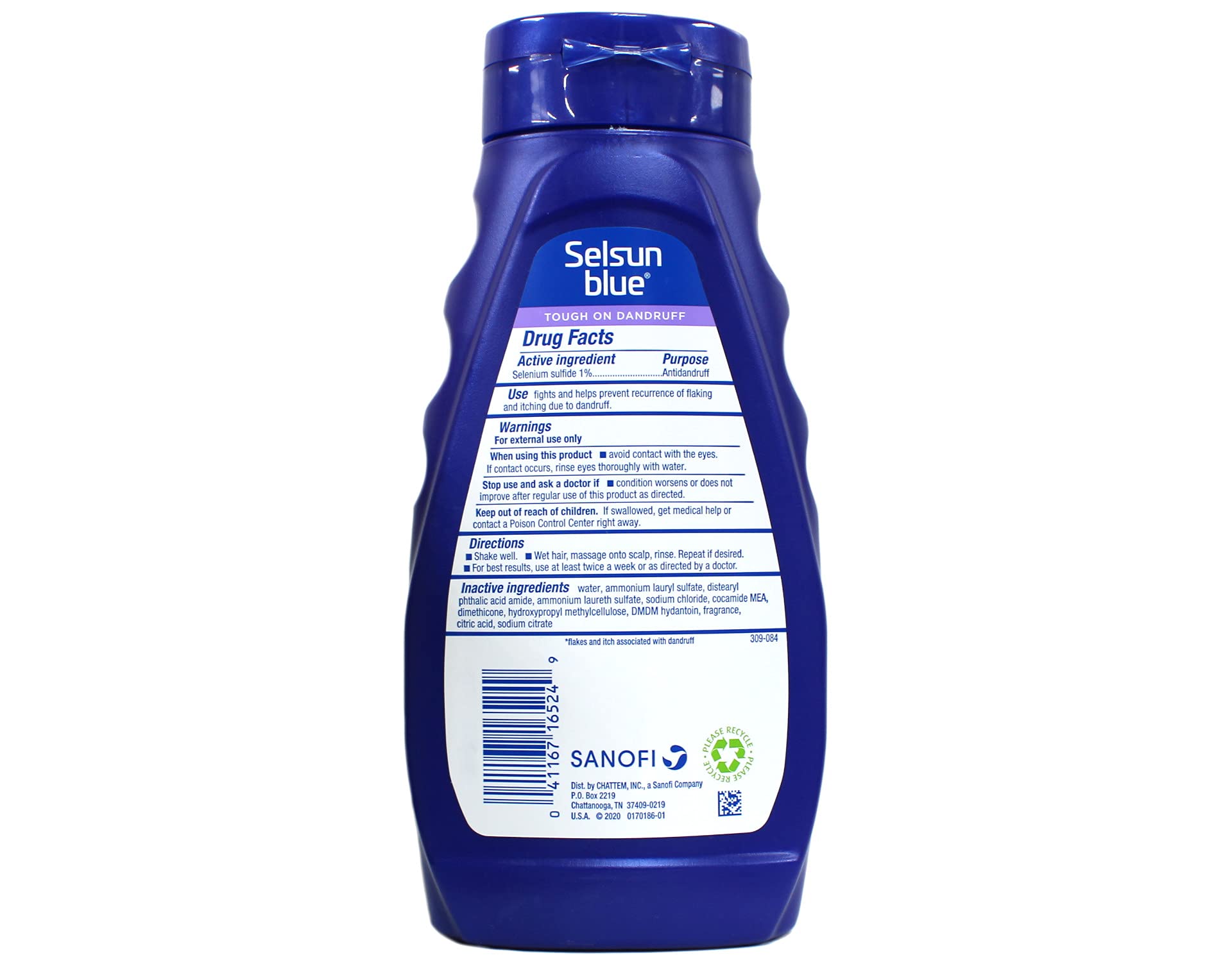 Selsun Blue Shampoo Naturals Dandruff 2-In-1 Strength 11 Ounce (325ml) (2 Pack)