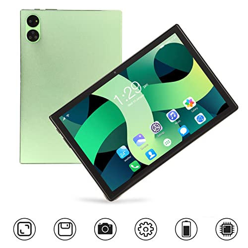 Call Tablet, 8 Core 12.0 Dual Cameras 8800mAh Large Capacity Battery Green 10.1 Inch Tablet HD Large Screen Adult 100-240V (US Plug)
