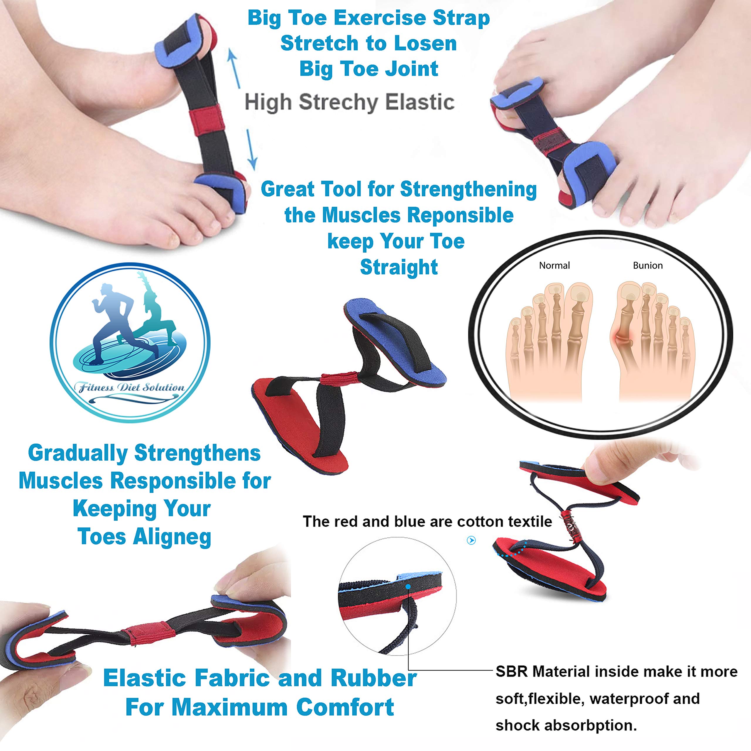 Bunion Corrector and Hallux Valgus Pain Relief Kit | Orthopedic Big Toe Straightener | Adjustable Splint Protective Sleeves | Toe Separator Spacer, Splint Correction Aid for Women,Men - 11 Pack