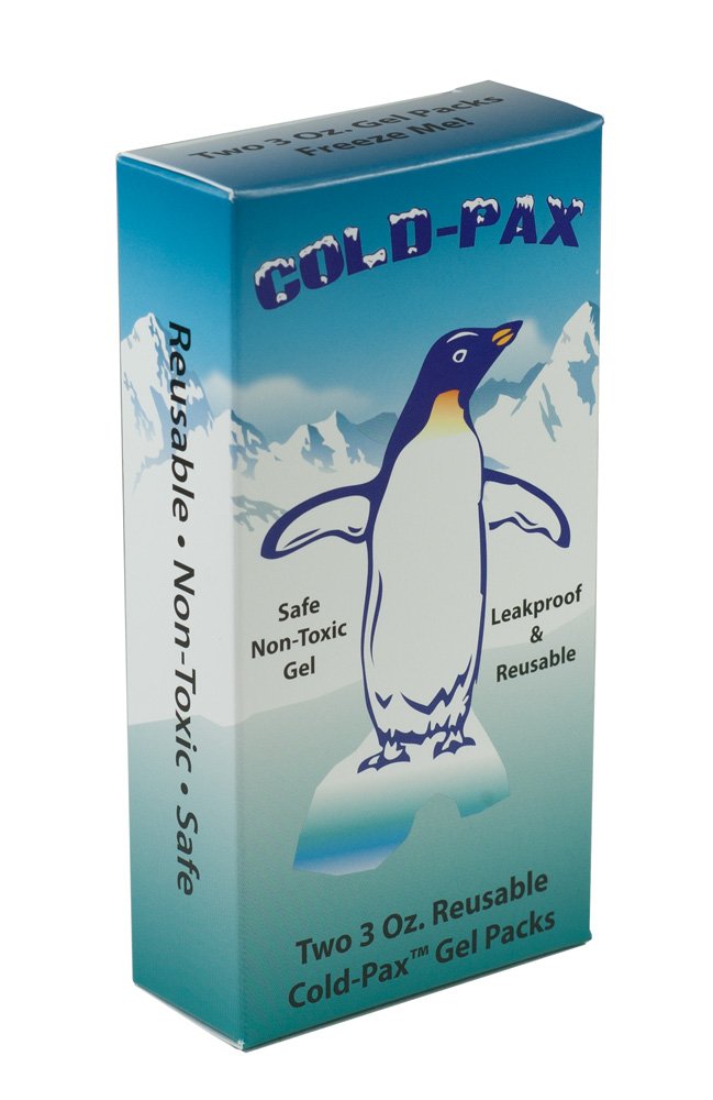GMS Cold Pax Ice Pack Reusable 4 Pack - Extra Cold Ice Pack Replacements - 3 oz Multipurpose Gel Packs for Aches, Pains, Bruises, Sores, Coolers, Lunch Boxes, and Medical Purposes