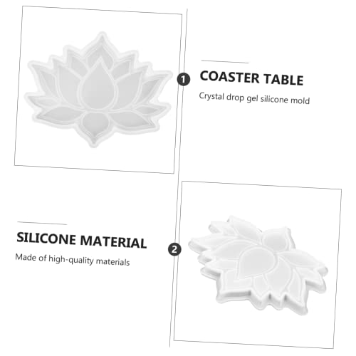 EXCEART 4 Pcs Crystal Epoxy Mold Cup Holder Tray Jewlery Tray Jewelry Tools Resin Jewelry Tray Resin Flower Tray Epoxy Coaster Cup Mat Mold Silicone Mold DIY Silicone Mold Storage Casting