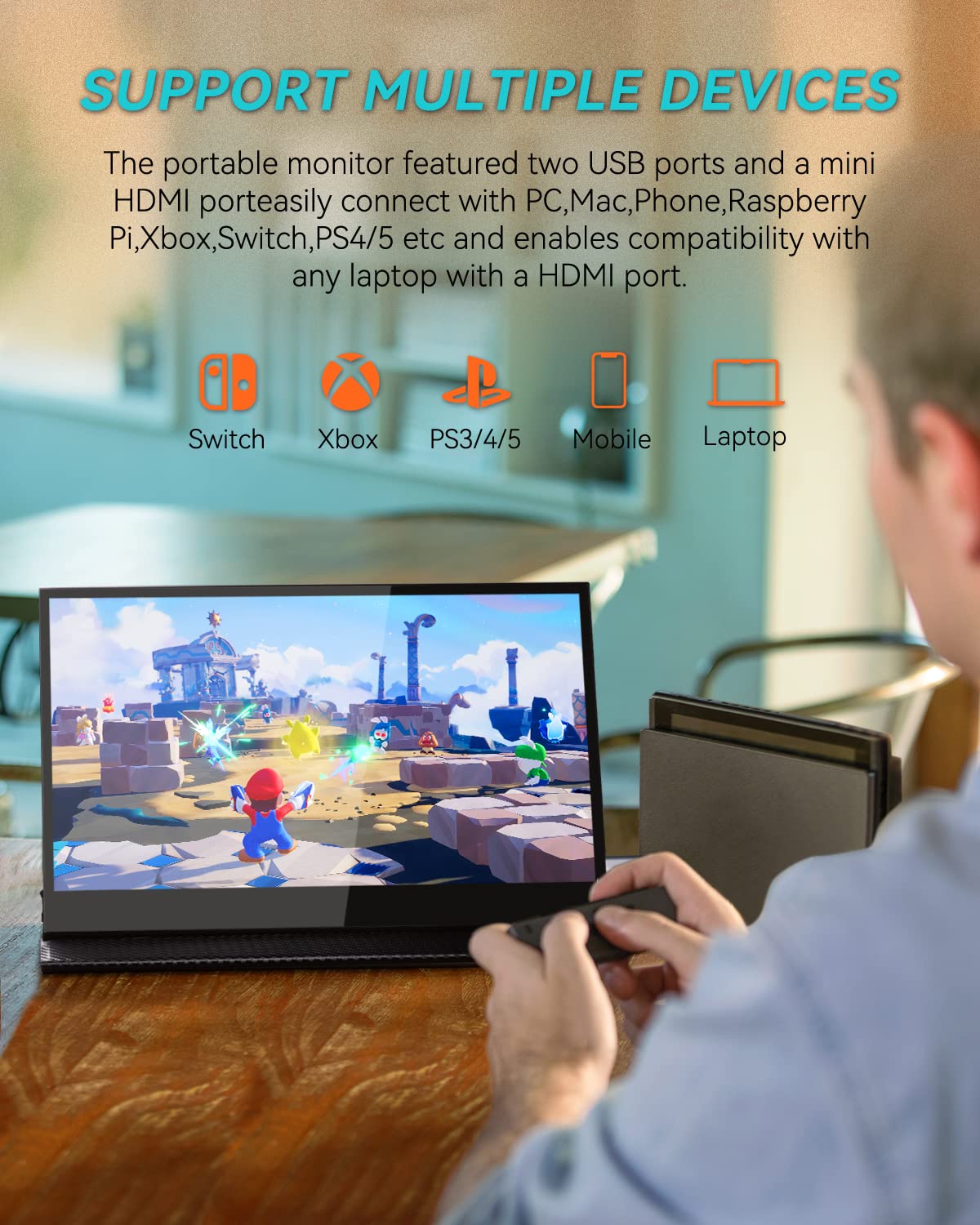 CASKING 2 Portable Monitors Touchscreen at Once. C15T1 Designed to be Tablet-Like While C15T2 can be vesa Mounted.