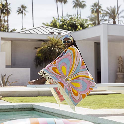 FUNBOY & Malibu Barbie Luxury Dream Oversized Beach Towel, Perfect For A Summer Pool Party 72.00" x 35.00"
