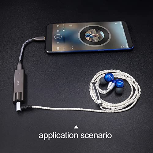 okcsc DAC Adapter Cable,High-End DAC/OTG Cable/Amplifier Adapter Replacement Cable Improved Sound Quality for Type C DAC Headphone AMP Compatible with FiiO K3 Khadas Tone 2 Pro to USB C Mobile