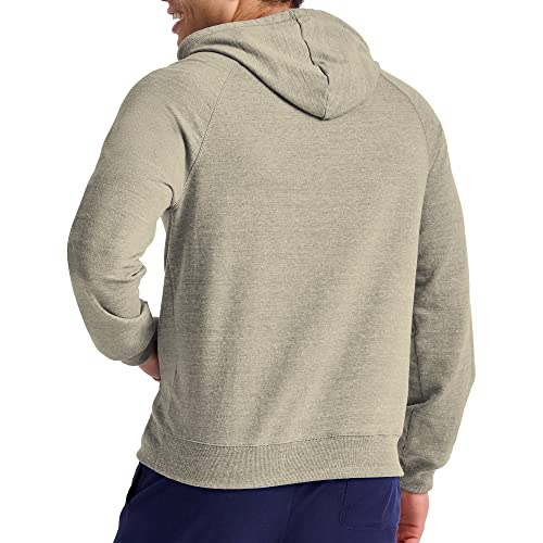 Hanes Men's French Terry Pullover Hoodie, Camouflage Green Pe Heather, Large