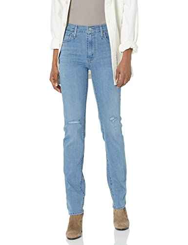 Levi's Women's 724 High Rise Straight Jeans, Slate Fixer, 27 Short