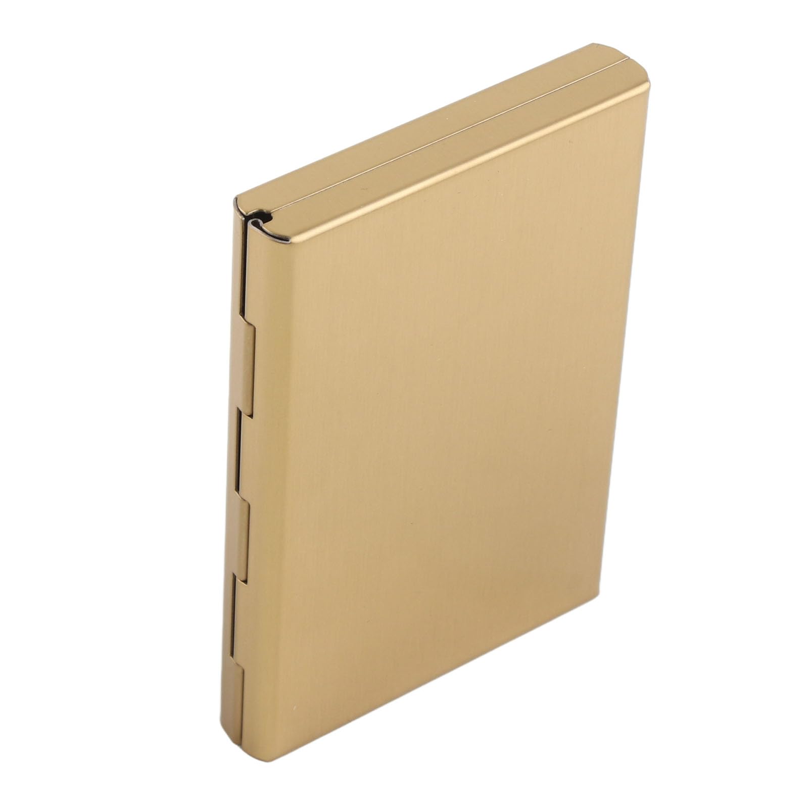 Denominate Stainless Steel Silver Compact Credit Card Holder Protector Business Organizer (Stainless steel card holder 6 cards gold)