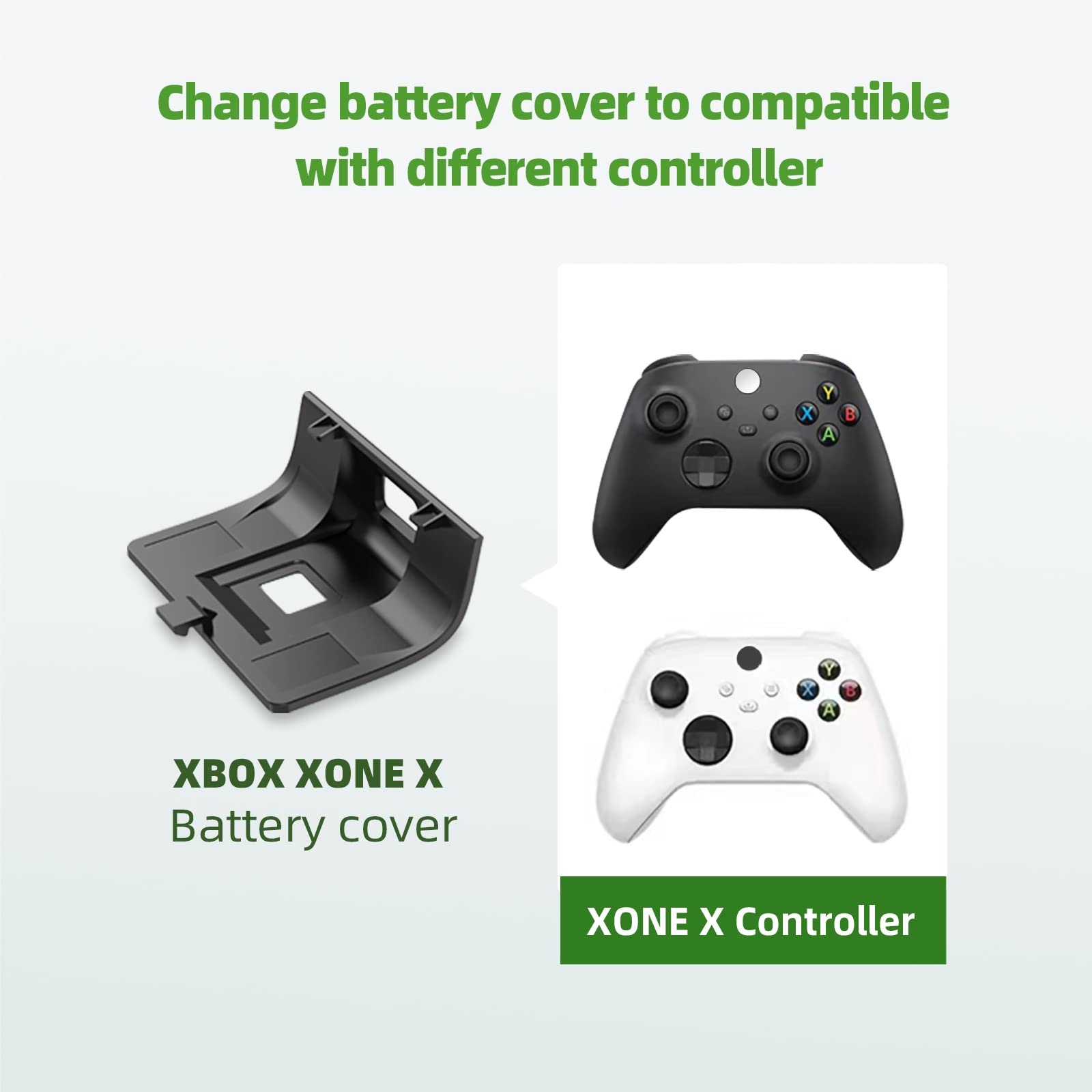 Charger Stand for Xbox Series X Controller with 1 Packs 1100mAh Rechargeable Battery Packs,for Xbox One X Gamepad Station with Breathing Light, and Magnetic Charging Function