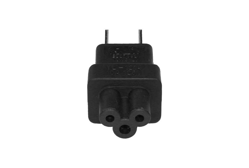 SF Cable IEC C5 to USA NEMA 5-15P Power Plug Adapter