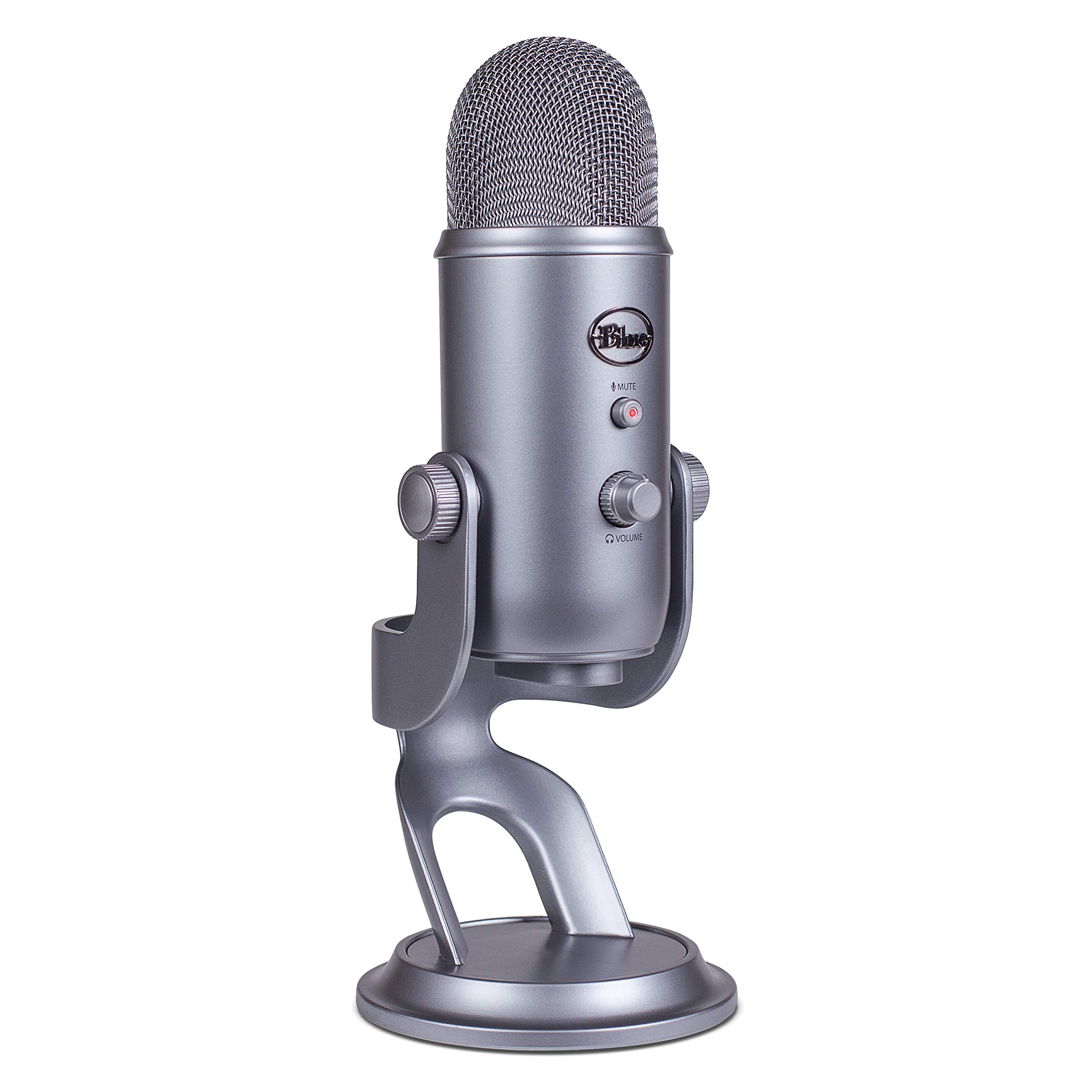 Blue Condenser Microphone, Cool Grey, Mic + Assassin's Creed Origins Streamer Bundle (988-000106)