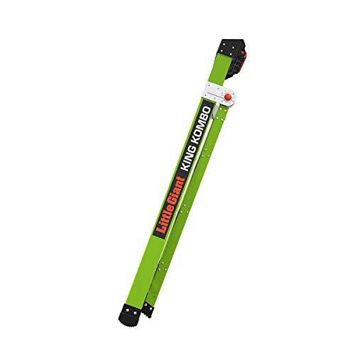 Little Giant Ladders, King Kombo, Professional, 5 Ft. A Frame, 8 Ft. Extension, Fiberglass, Type 1AA, 375 lbs Weight Rating, (13580-001)