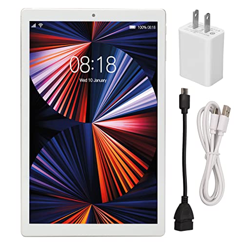 Cryfokt 10.1 inch Tablet, 2.4G 5G WiFi 3G Phone Call with Dual Sim Card, Octa Core, 4GRAM 64GROM 128G Expansion Tablet Computer, IPS Screen, BT, GPS, 6000mAh Battery, Touch Screen (#2)