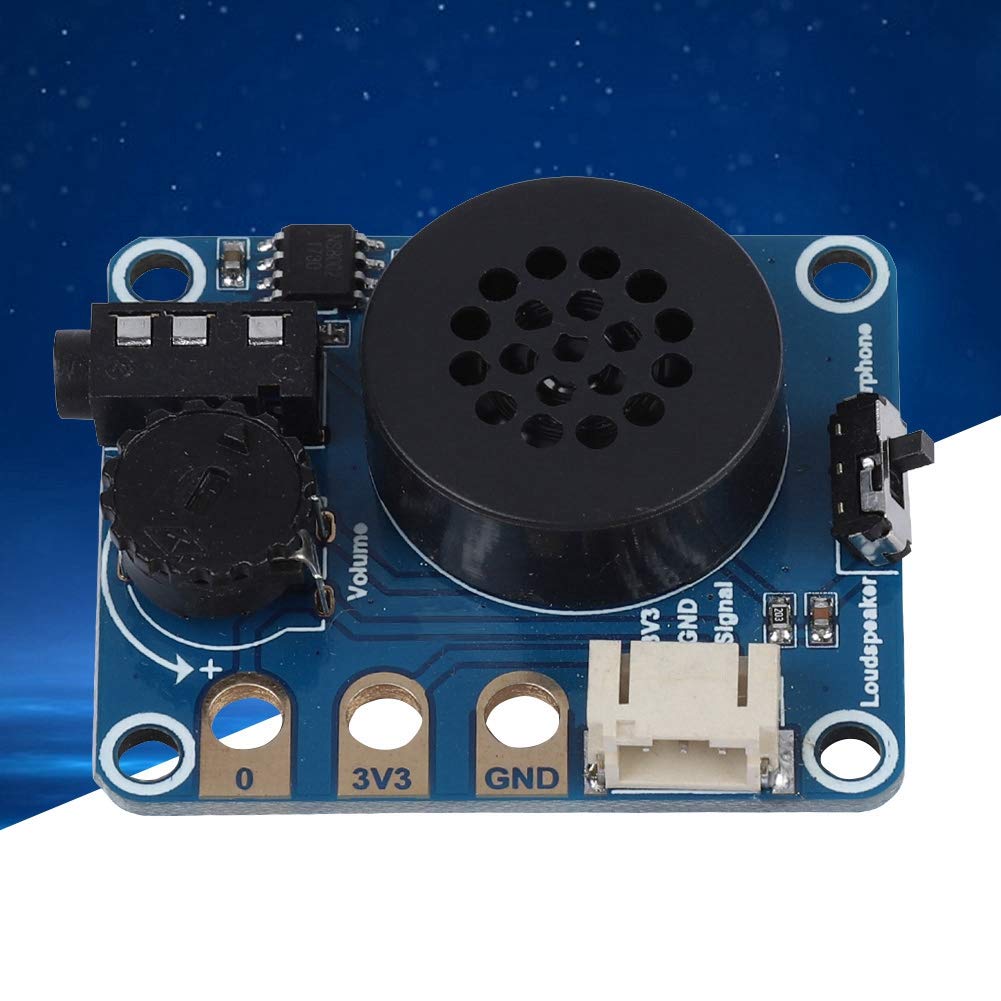 Bewinner Speaker Expansion Board Speaker Module Expansion Board for Micro: bit NS8002 Chip Compatible for Arduino Support Headphone Volume Adjustment