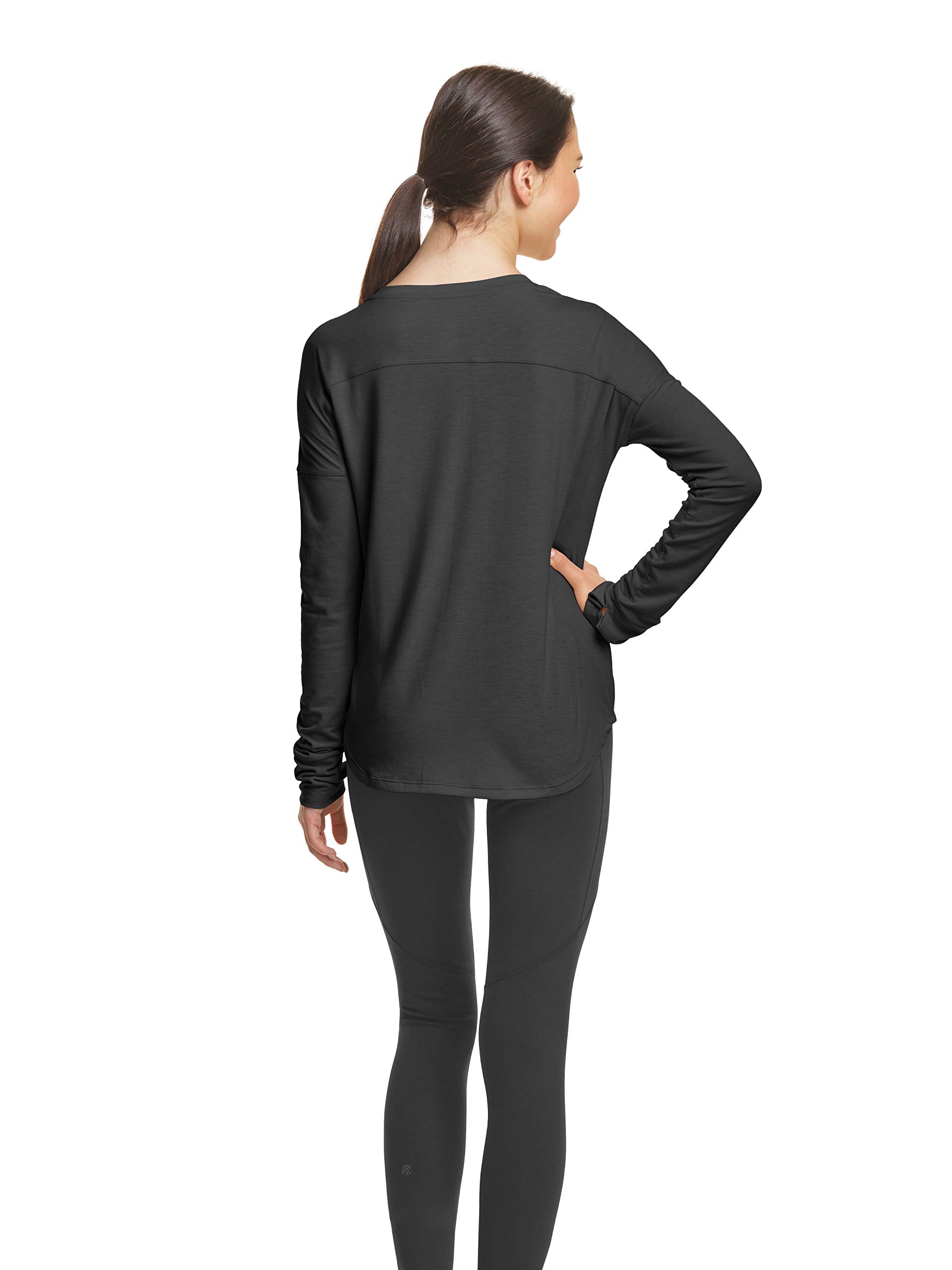 C9 Champion Women's Fashion Long Sleeve T-Shirt, Ebony, L