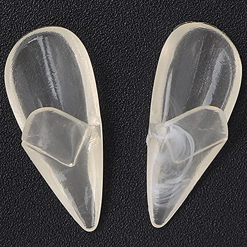 Halloween Fake Fangs, Easy To Wear Teeth Reusable Lifelike Resin 10pcs Transparent for Werewolves for Halloween Parties(19MM)