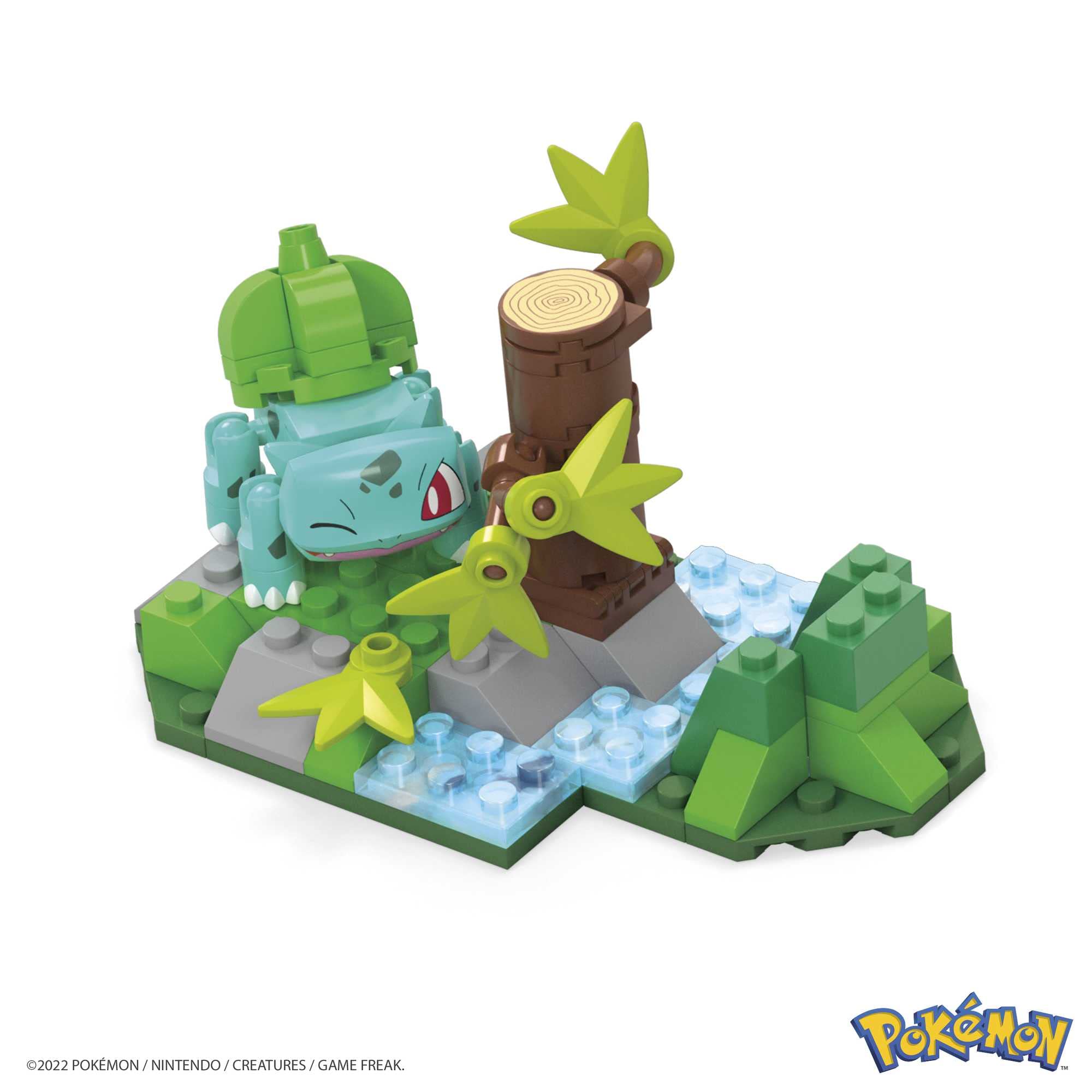 Mega Pokémon Building Toys Set, Bulbasaur’s Forest Fun with 82 Pieces, 1 Poseable Character, for Kids