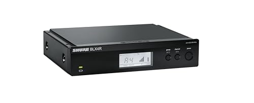 Shure BLX14R UHF Wireless System for Guitar and Bass - 14-Hour Battery Life, 300 ft Range, UHF | Includes 1/4" Jack Instrument Cable & Single Channel Rack Mount Receiver | H11 Band (BLX14R-H11)