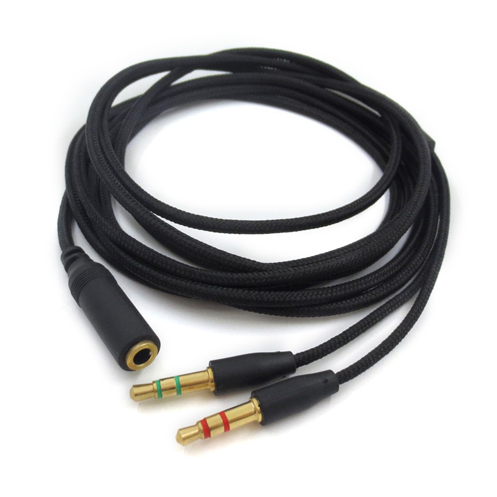 BYNNIX Earphone Cable Headphone Adapter Splitter Headset Microphone Cord for Electra 7.1 V2 Headphones 3.5mm Audiophile-Grade Headphone Cable for Electra 7.1 V2 Flexible Splitter