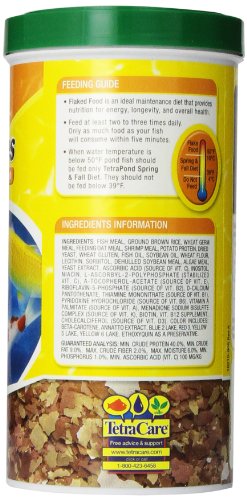 TetraPond 16210 Flaked Fish Food, 6.35-Ounce