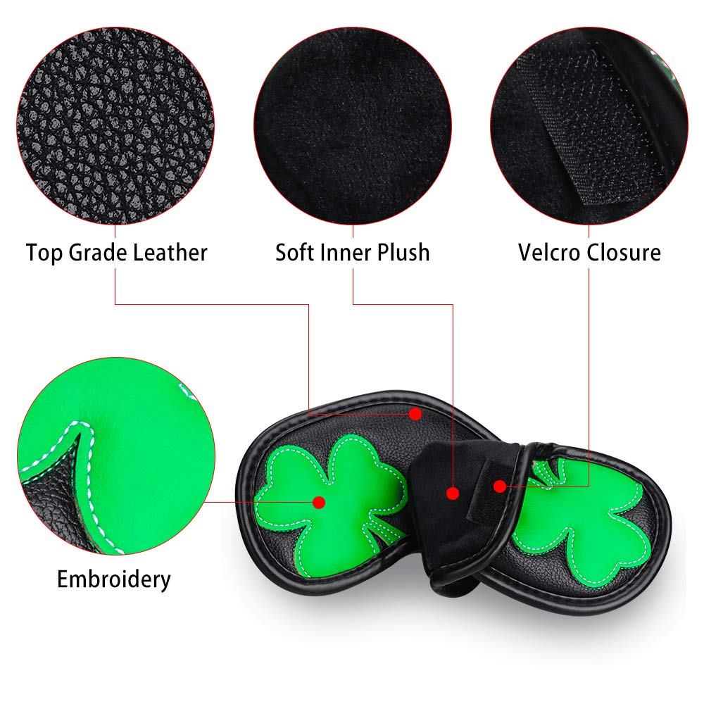 Big Teeth Golf Iron Covers Iron Head Covers Golf Club Head Covers Iron Covers for Golf Clubs 10pcs/Set Iron Covers Golf Head Covers Black Classic Lucky Clover Fits Taylormade SIM Calloway Rogue X