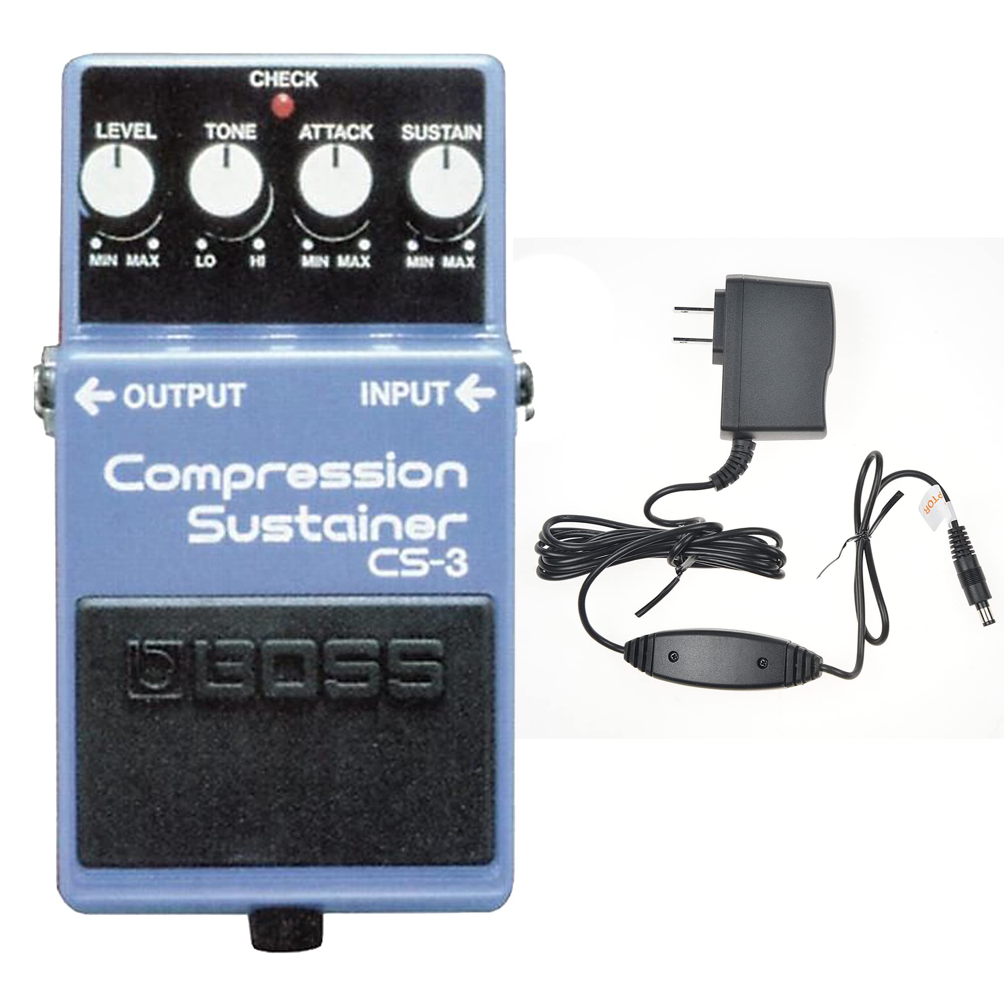 Boss CS-3 Compression Sustainer Bundle w/Boss PSA-120S2 Power Supply