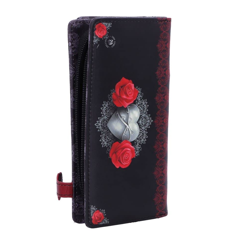 Nemesis Now Black Love Remains Anne Stokes Embossed Purse 18.5cm, One Size