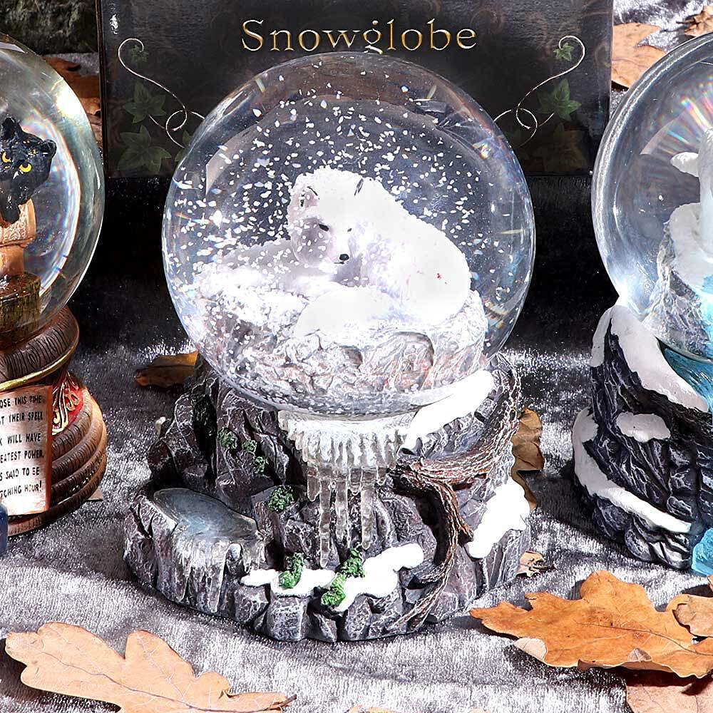 Nemesis Now Guardian of The North Snow Globe,Grey (LP) 14.5cm