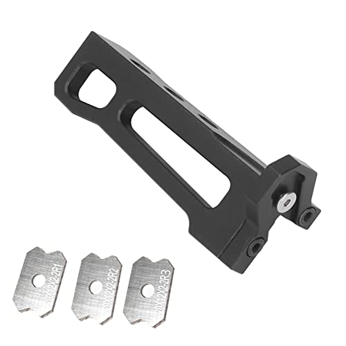 Fewb Chamfer Edge Plane, Manual Woodworking Veneer Edge Banding Trimmer with 3 Blades, Arc Wood Edge Corner Flattening Cutter Hand Planer Scraper Tool for Edge Trimming