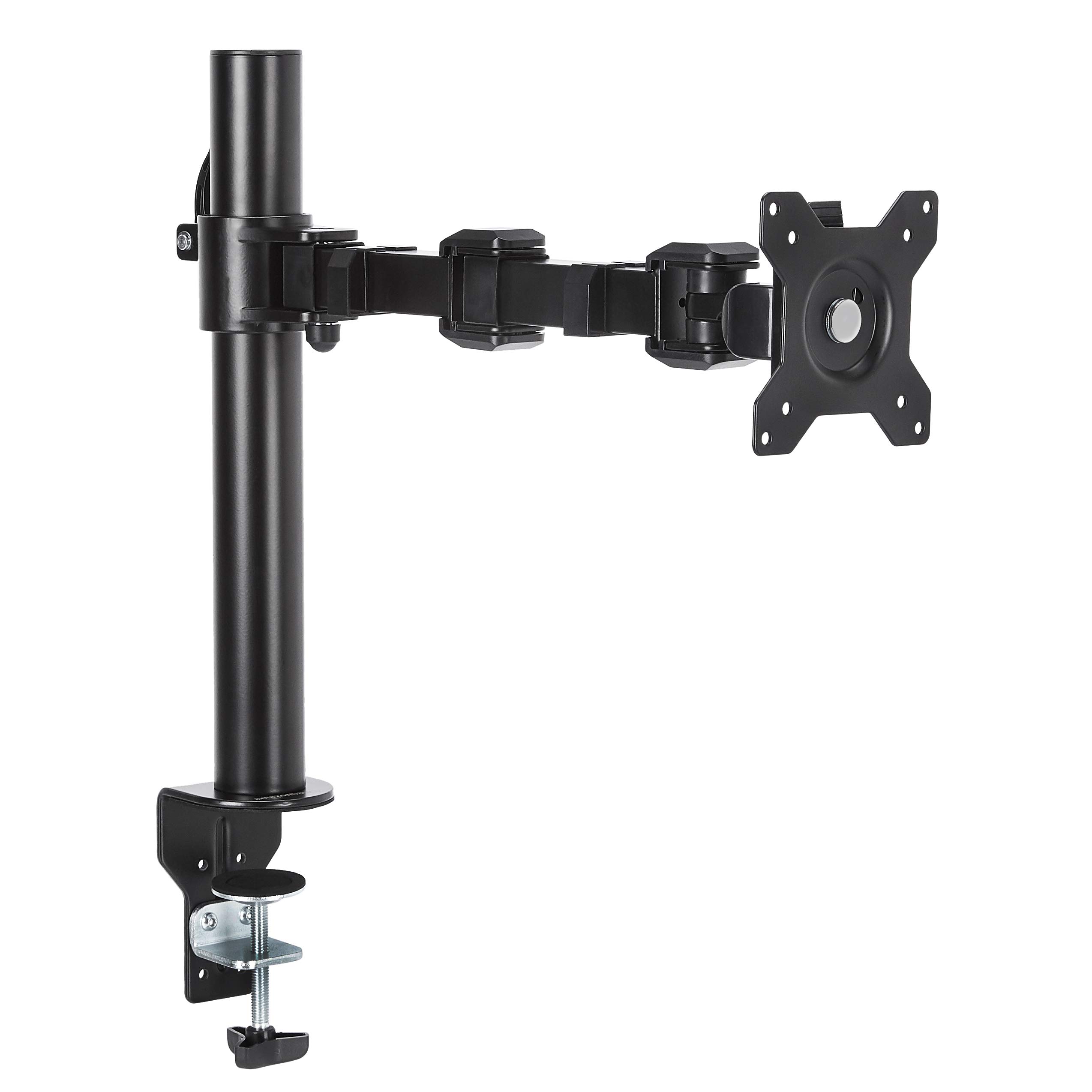 BenQ 24 Inch IPS Monitor | 1080P GW2480 with AmazonBasics Single Computer Monitor Stand β Height Adjustable Desk Arm Mount, Steel Bundle, Blue, 24-inch (IPS)
