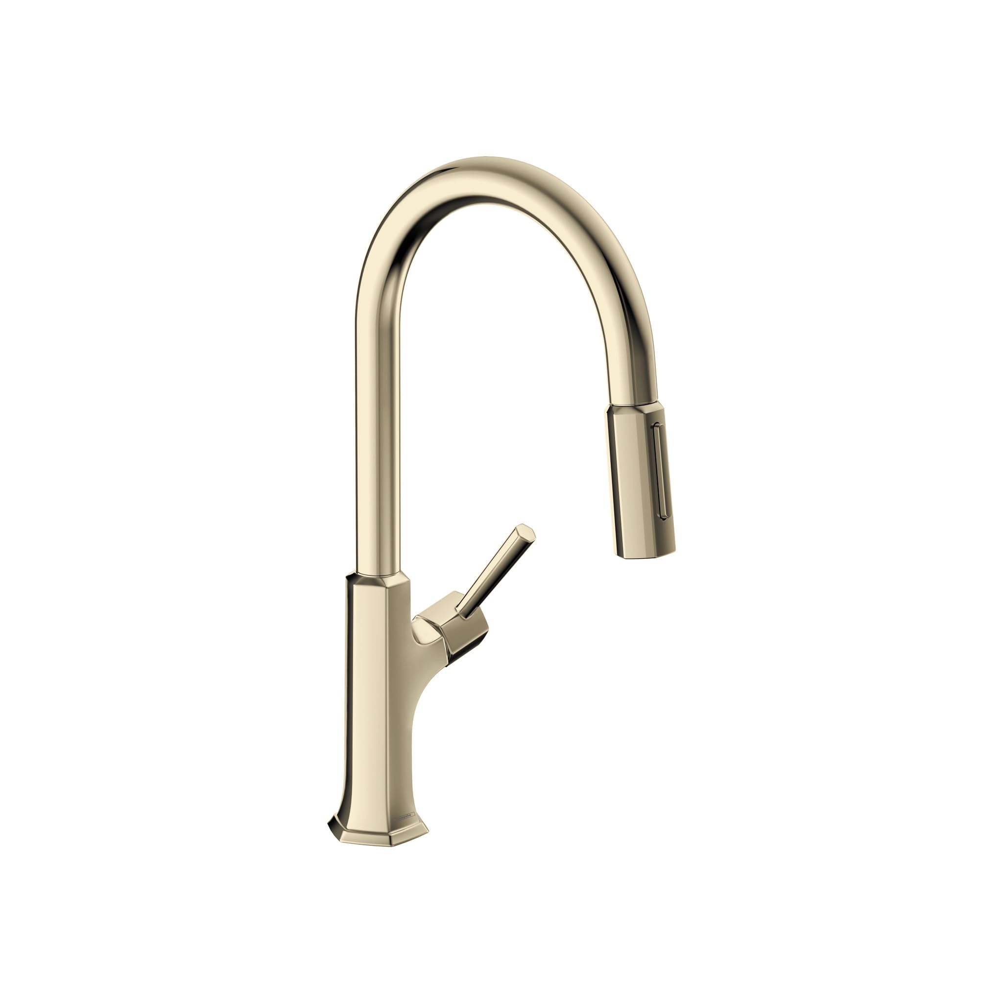 hansgrohe Locarno Brushed Nickel High Arc Kitchen Faucet, Kitchen Faucets with Pull Down Sprayer, Faucet for Kitchen Sink, Polished Nickel 04852830