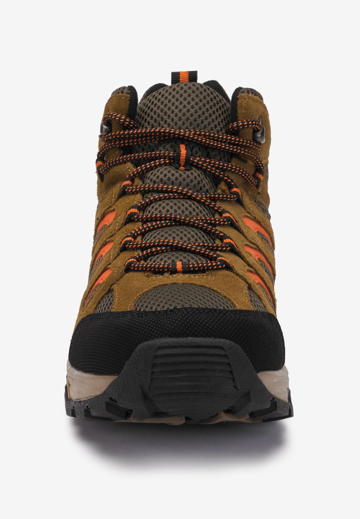 Boulder Creek by KingSize Men's Lace-Up Hiking Boots - 16 EW, Black Suede
