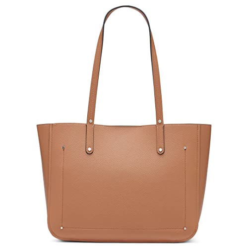 Calvin Klein Dilan Novelty Organizational Tote, Caramel Combo