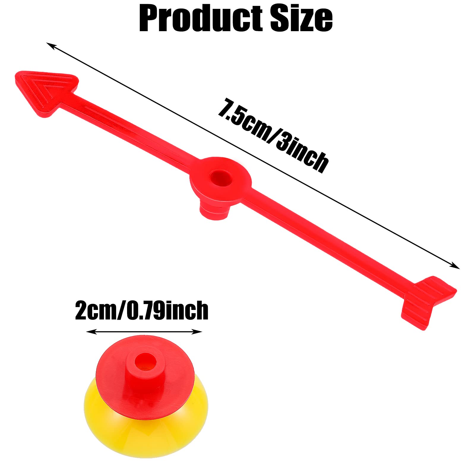 Sotiff 20 Packs Arrow Spinners Game Spinner Board Game Spinners Plastic Arrow Toys for Kids DIY Board Replacement Party Classroom Home School Projects Probability Activities(3 Inch)