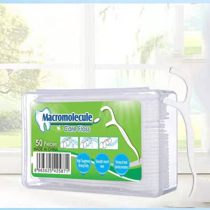 Complete Dental Care Kit: Floss, Bow, Toothpicks for a Healthy Smile Convenient Disposable Dental Floss Toothpick Set (40 PCS)