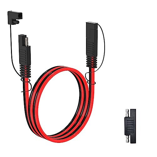 ELFCULB 10AWG 3FT SAE Extension Cable 3 6 10 20 35 50FT SAE to SAE Quick Disconnect Wire Harness SAE Connector SAE Plug for Automotive RV Battery Solar Panel (3FT)