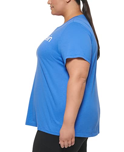 Calvin Klein Performance Women's Active TEE,Blue Wave,3X