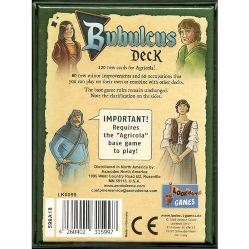 Lookout Games Agricola (Revised Edition) Bubulcus Deck Expansion | Strategy Game | Farming Game for Adults and Teens | Advanced Board Game | Ages 12+ | 1-4 Players | Avg. Playtime 90 Minutes | Made
