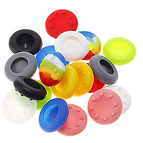 Neuvikter 4 Pcs for PS4 PS3 PS2 Xbox 360 ONE Controller Rubber Silicone Cap Thumbstick Thumb Stick X Cover Case Skin Joystick Grip Grips (Black)