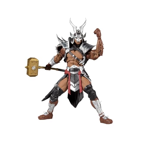 McFarlane Toys Mortal Kombat Shao Kahn (Platinum Kahn) 7" Action Figure with Accessories