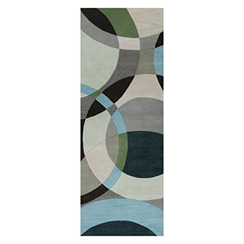 Surya Forum FM-7157 Contemporary Area Rug, 9-Feet 9-Inch Round