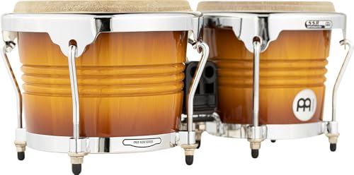 Meinl Percussion FWB200GAB Free Ride Series Wood Bongos, Gold Amber Sunburst Finish