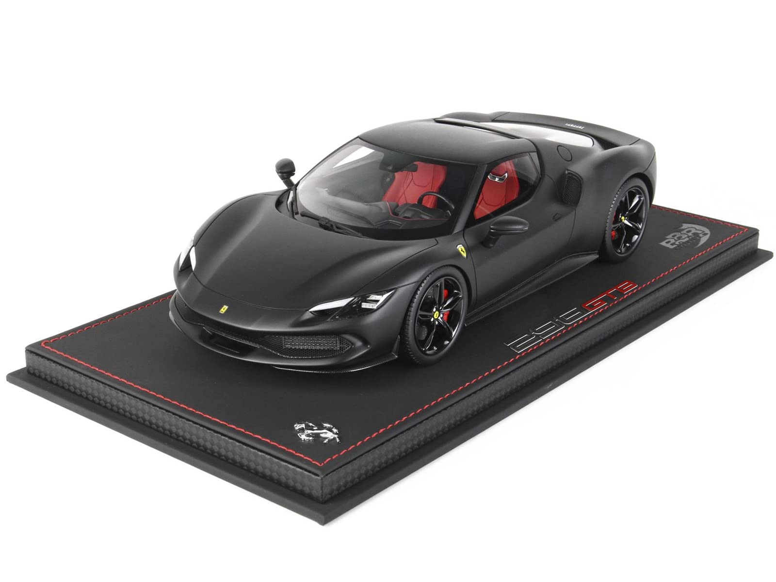 BBR 296 GTB Matt Black with Display CASE Limited Edition to 20 Pieces Worldwide 1/18 Model Car P18210 MB1