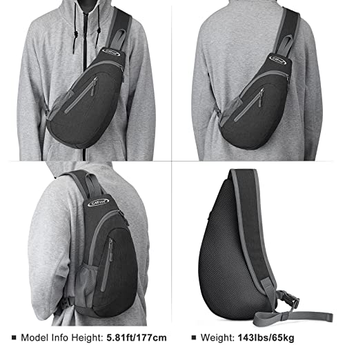 G4Free Sling Bags Small Cross Body Sling Backpack 16L Hiking Daypack, RFID Small Backpack for Men Women
