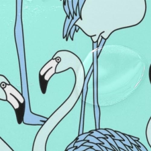 BLuevi Flamingo Shower Curtain for Bathroom Waterproof Fabric with Hooks 72x72 Inch