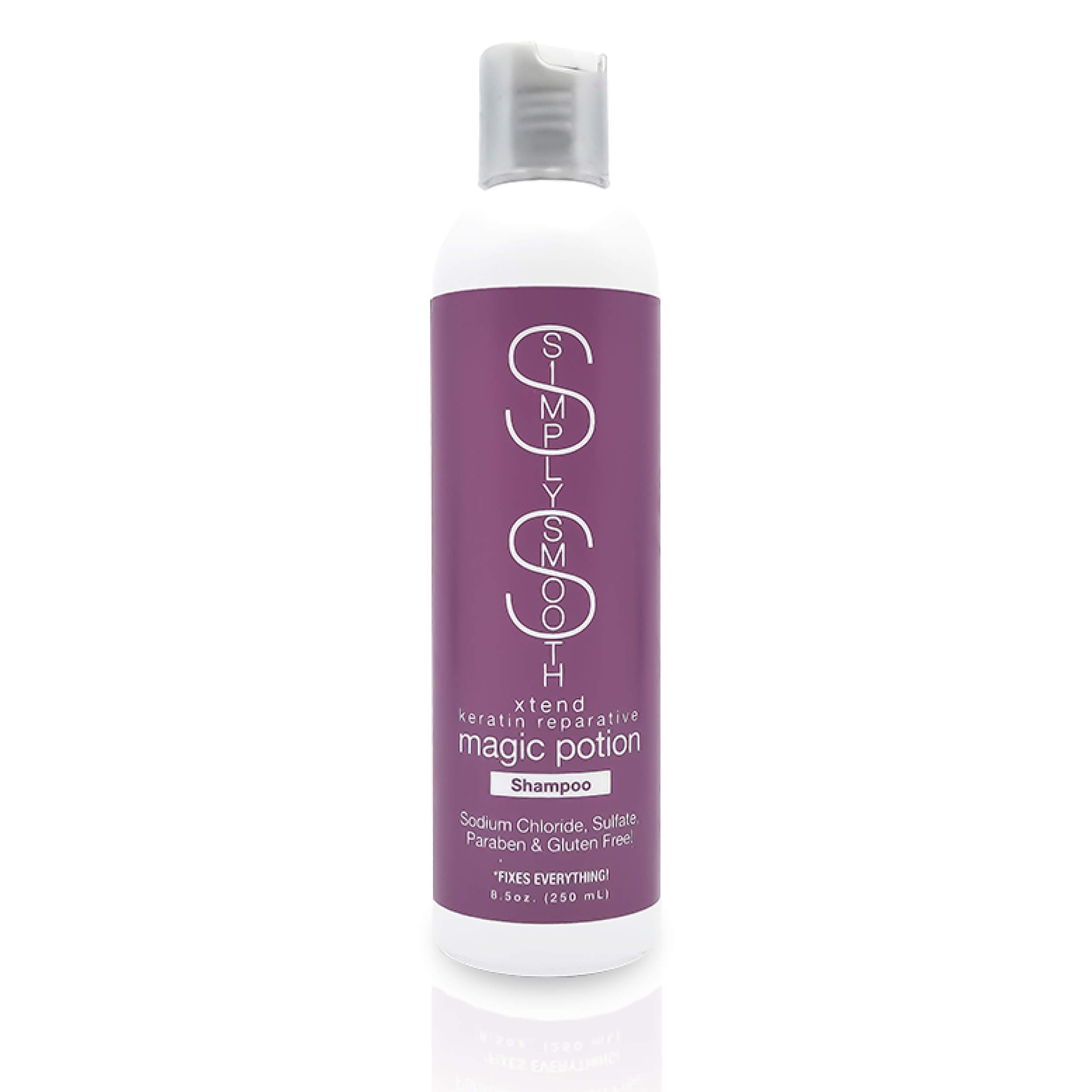 SIMPLY SMOOTH Magic Potion Shampoo Paraben Free Daily Shampoo Restore & Repair Dry, Damaged, Keratin Depleted Hair Hydrate & Create Soft, Healthy Hair For All Hair Type 8.5oz