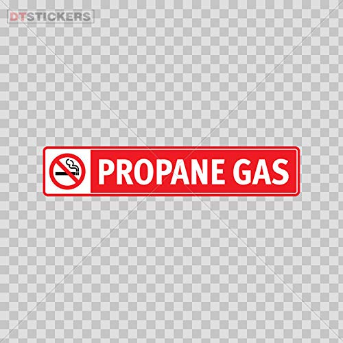 Decoration Vinyl Stickers Propane Gas No Smoking Decoration Vinyl 5 X 0.97 in.