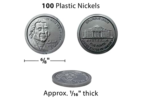 Teacher Created Resources Play Money: Nickels (TCR20654)