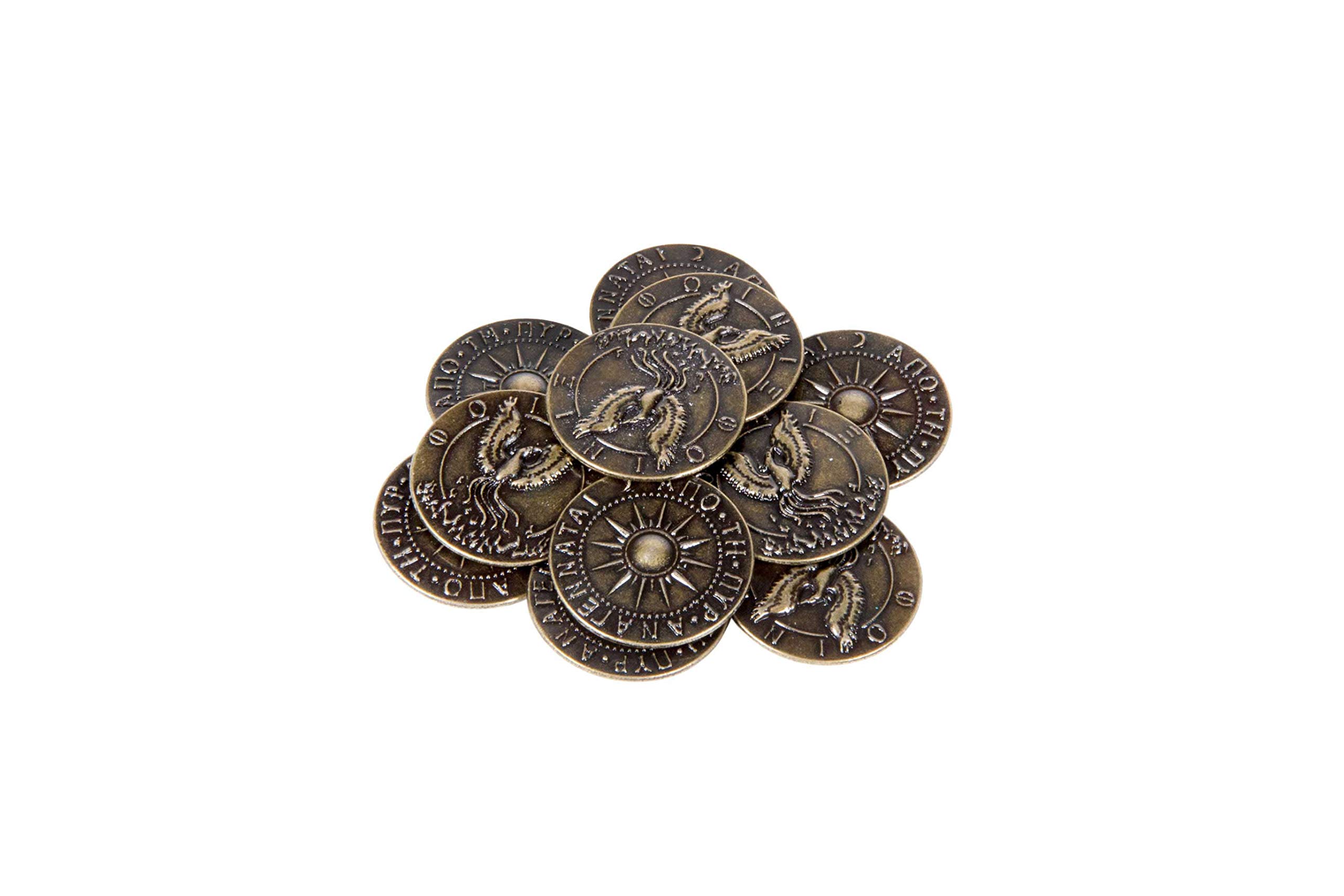 Mythological Creatures Themed Gaming Coins - Medium 25mm 12-Pack, Novelty Fantasy Replica Coins